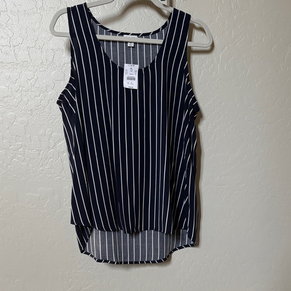J. Crew | Tops | J Crew Navy And White Striped Tank Top | Poshmark